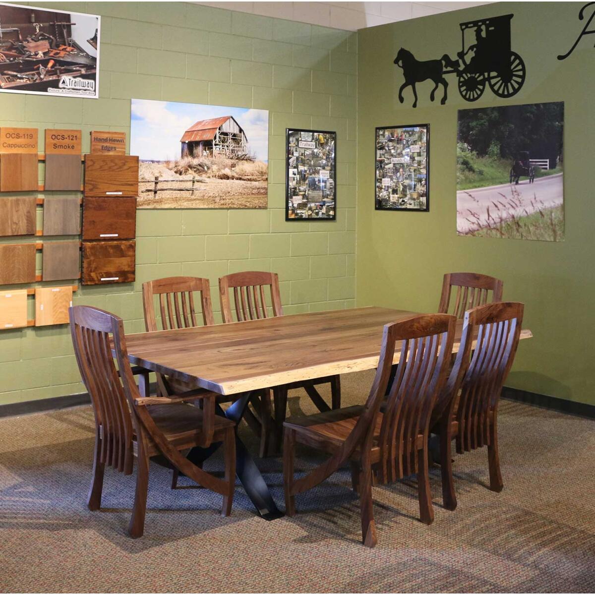 Keywest 7 Piece Ohio Amish Made- Real Solid Wood Dining Set – BILTRITE ...