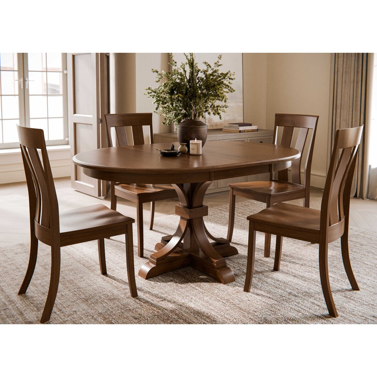 Karston 5 Piece Ohio Amish Made- Real Solid Wood Dining Set – BILTRITE ...