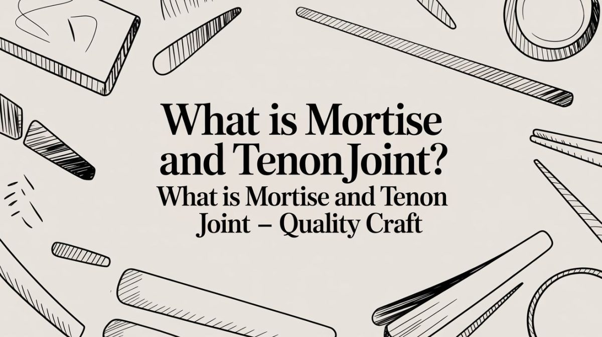 What Is a Mortise and Tenon Joint? Your Guide to Quality Furniture!