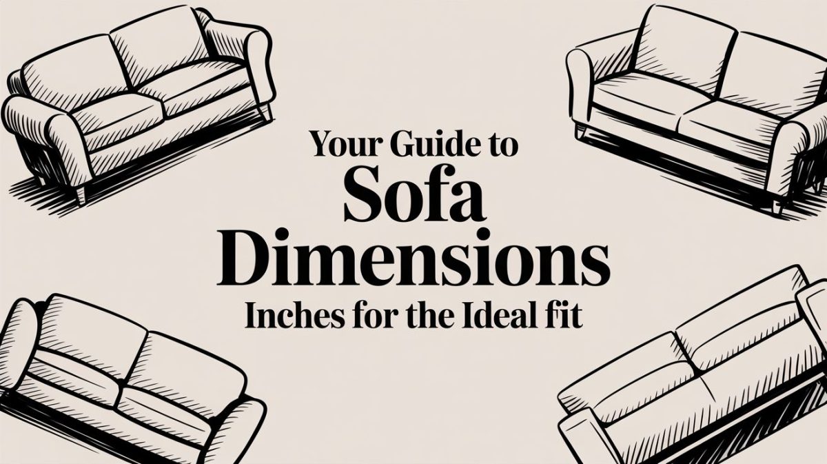 Your Guide to Sofa Dimensions Inches for the Ideal Fit