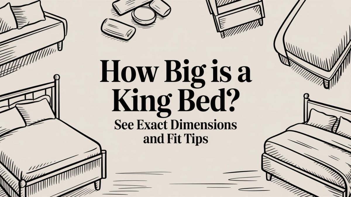 How big is a king bed? Let's check the dimensions and see if it'll fit!